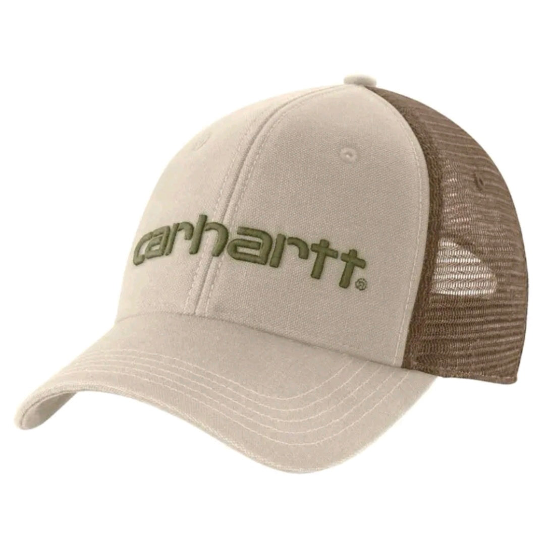 CARHARTT MESHBACK LOGO GRAPHIC CAP (OAT MILK)– Wilayah Port Sidai MY